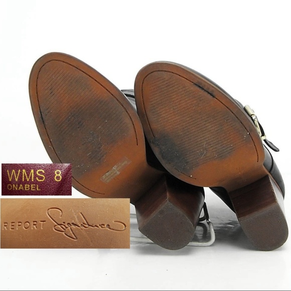Report Signature | Shoes | Report Signature Womens Blk Leather Ankle ...